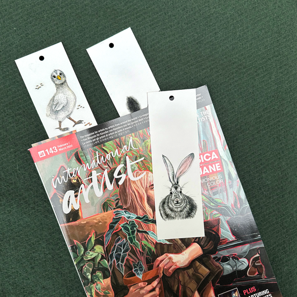 Bookmark - Hare - Henrietta by Charlotte Nicolin